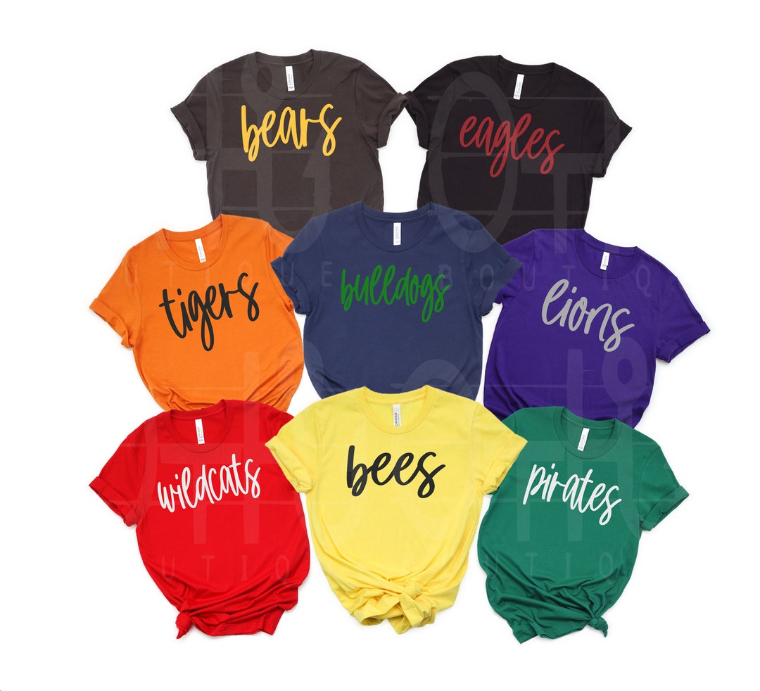 Puff Mascot Tshirt, Team Gifts, Embossed Team Mascot Shirt, Puff Team ...