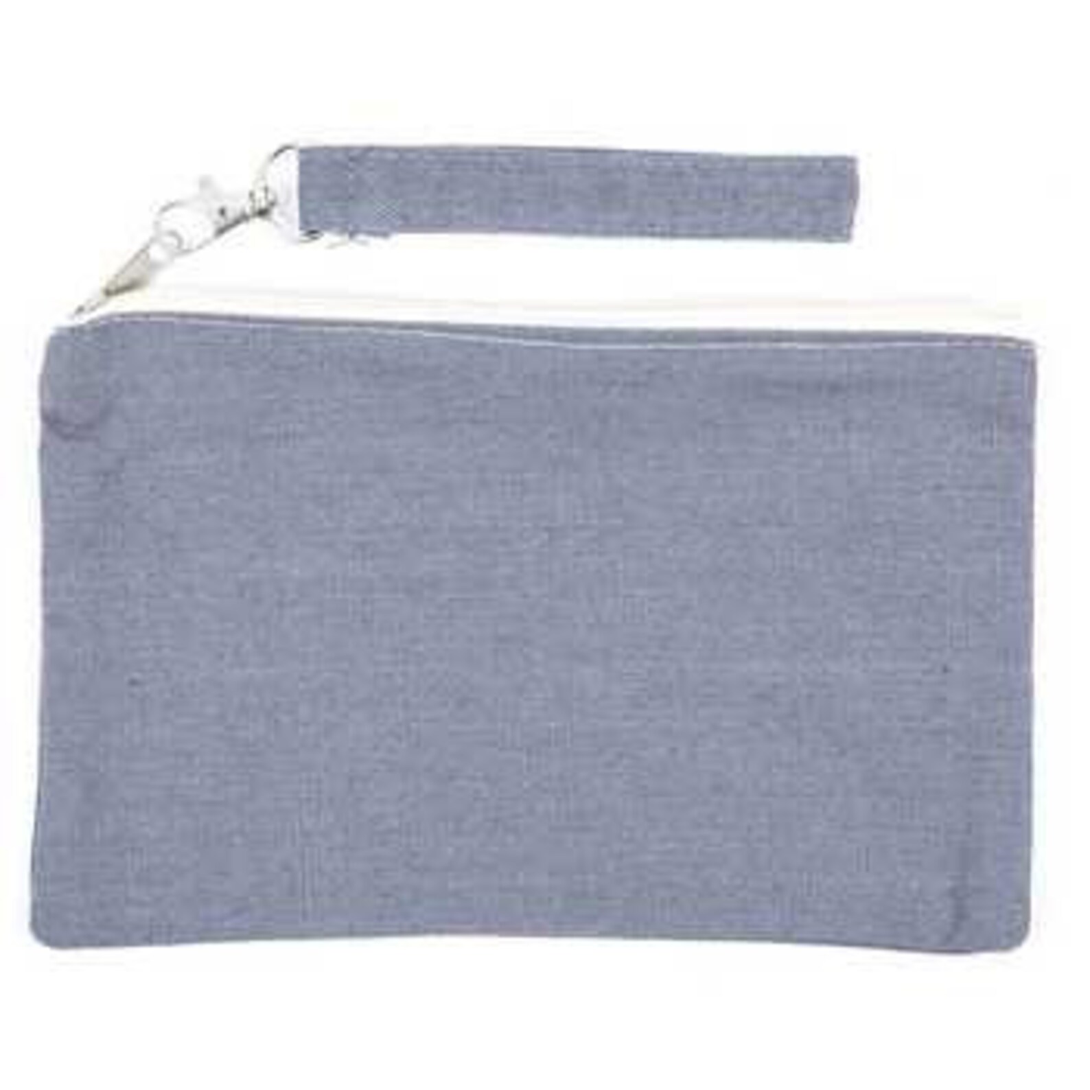 Canvas Wristlet/grey Wristlet/personalized - Etsy