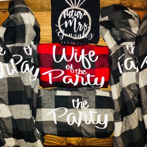 Bridal Party Flannels,buffalo Plaid,bridesmaidproposal,bridal Party ...