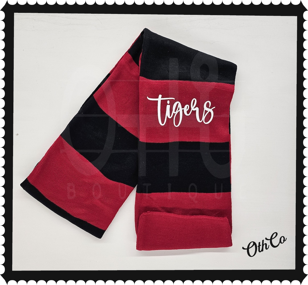 Rugby Team Scarf, Custom Team Shawl, Striped Team Scarf, Christmas Gift ...