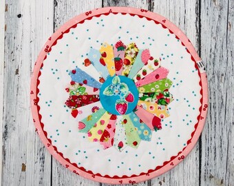 Strawberry Mug Rug - Etsy