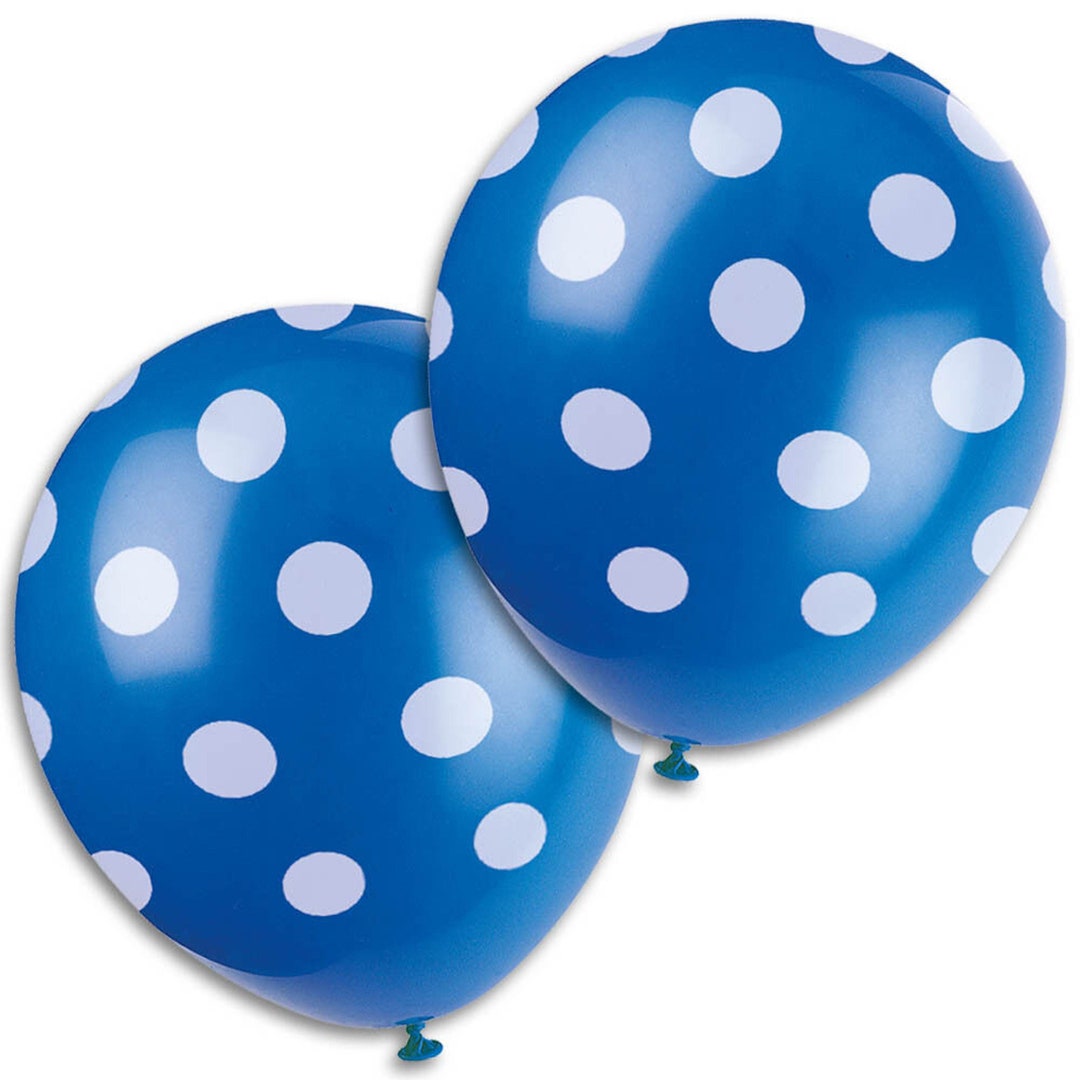 Ballooba™ (24 Pack) Polka Dot 12" Thick Grade 2.8g Latex Party Balloons ...