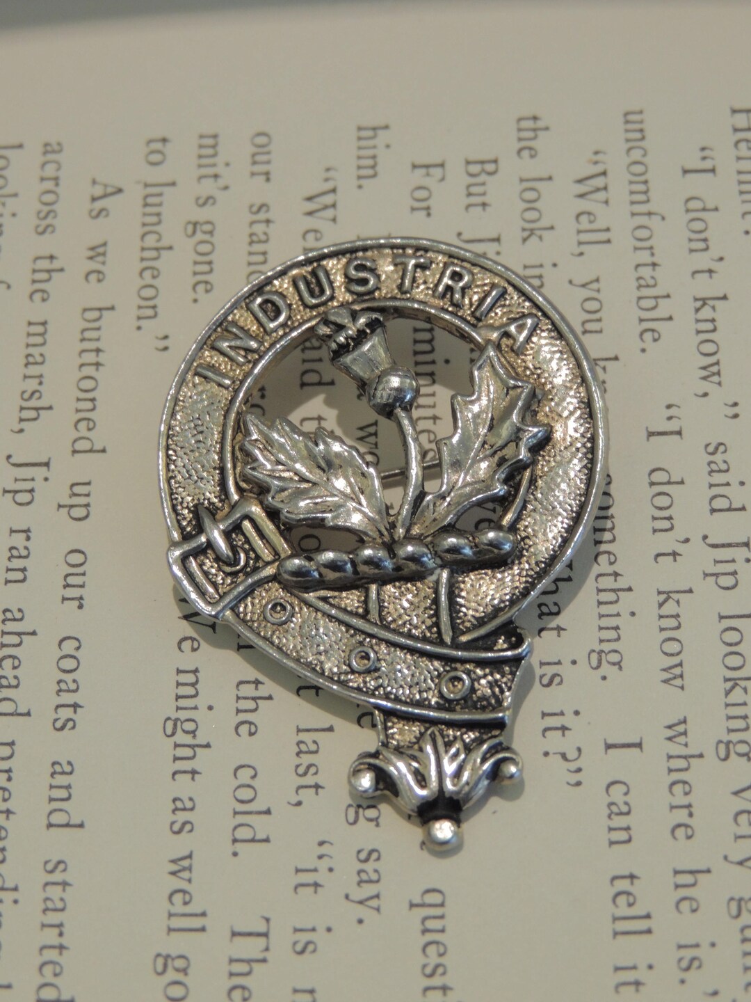Vintage Fiddes Family Clan Lapel Badge // Kilt Pin // Thistle and Bee ...