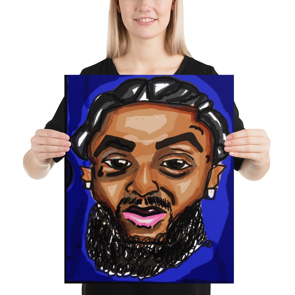 Nipsey Hussle Crip Blue Poster - Etsy