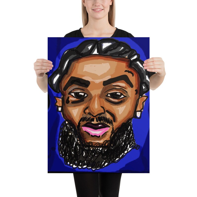 Nipsey Hussle Crip Blue Poster - Etsy