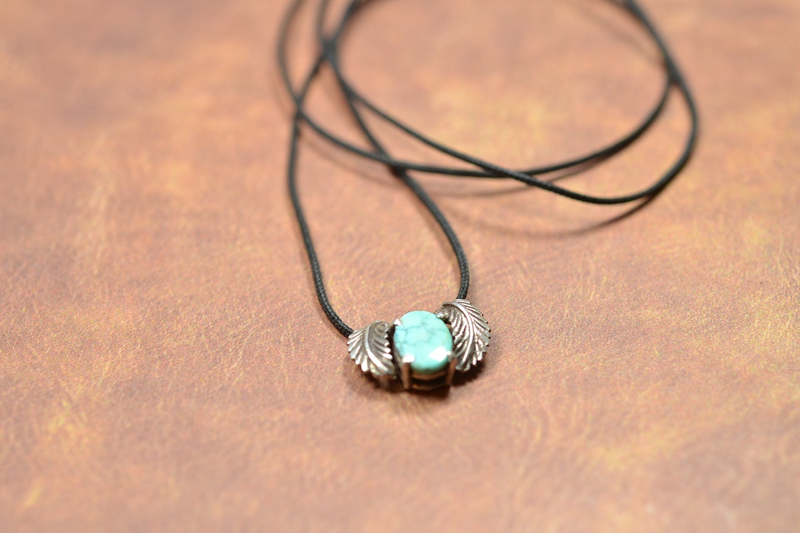 Gorgeous Natural Spider Turquoise and Sterling Silver Necklace - Etsy ...