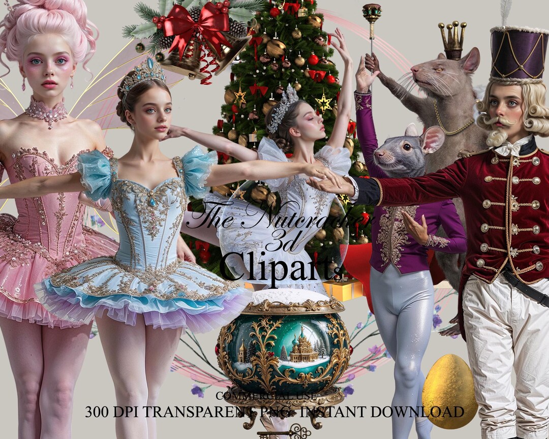 3D Original Nutcracker, Clipart Whimsical Pretty Ballet PNG ,fantasy ...