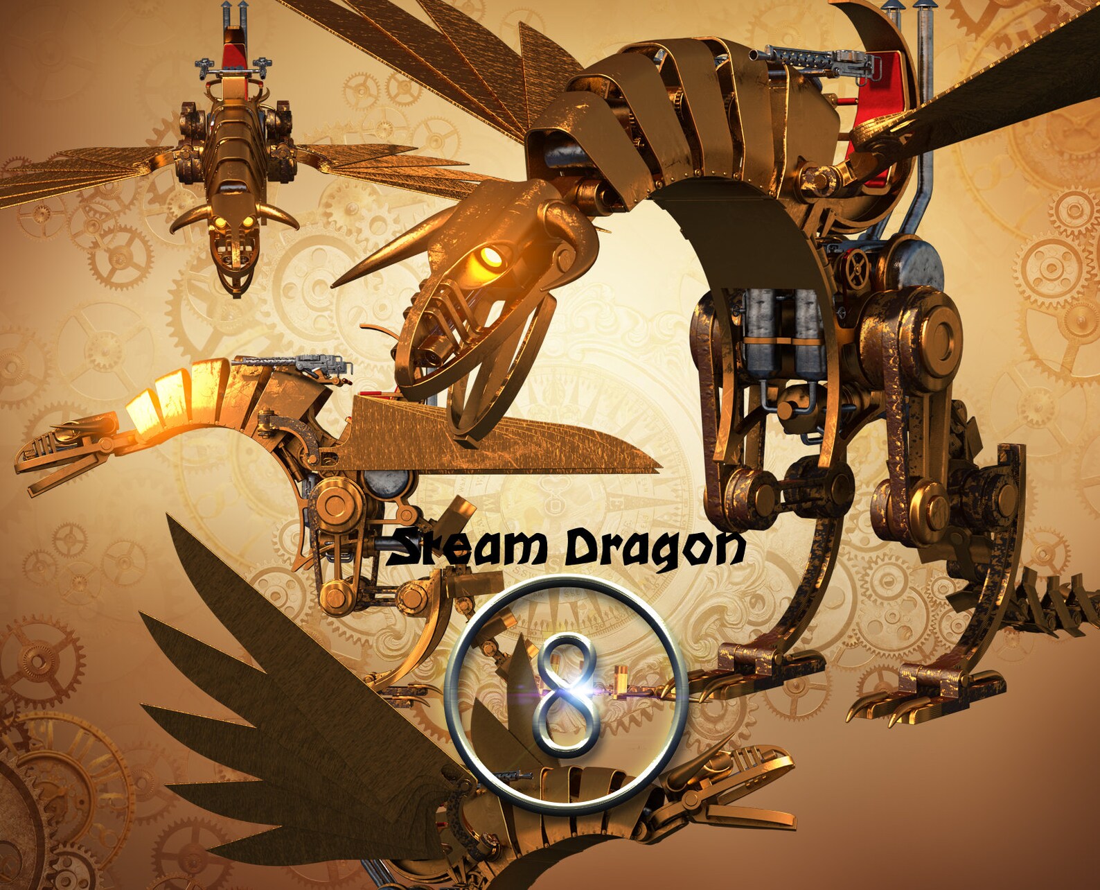 Steam Dragon Dragon Clipart Dragon Overlay - Etsy Canada