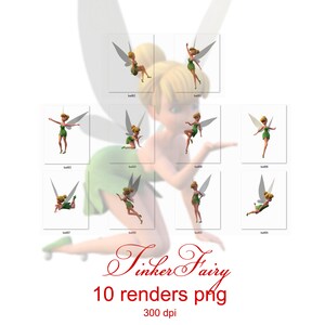 Tinkerbell Clipart, Tinker Overlay Fairy Clipart - Etsy