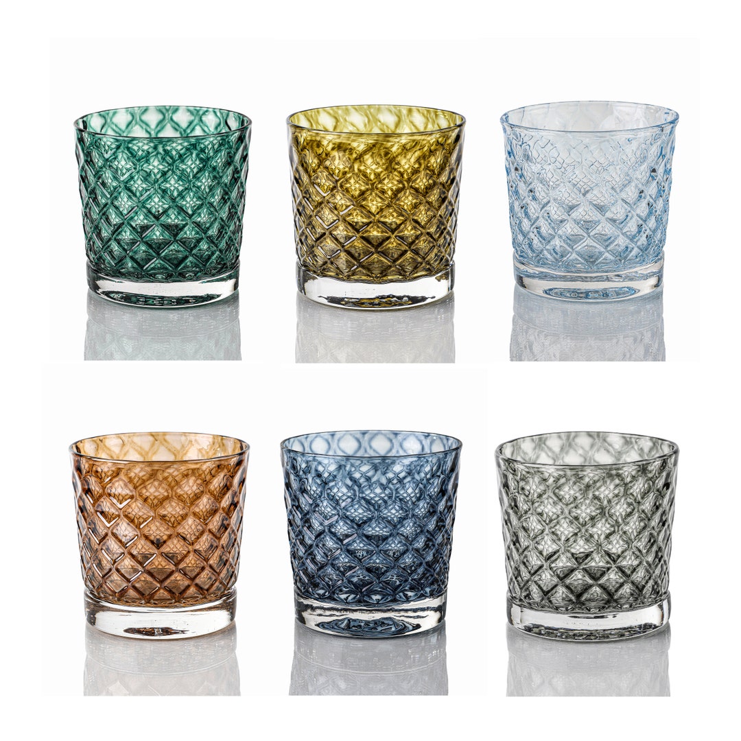 Coastal | Set of 6 Handblown Glassware | Mindala Glass | Handmade in CA ...