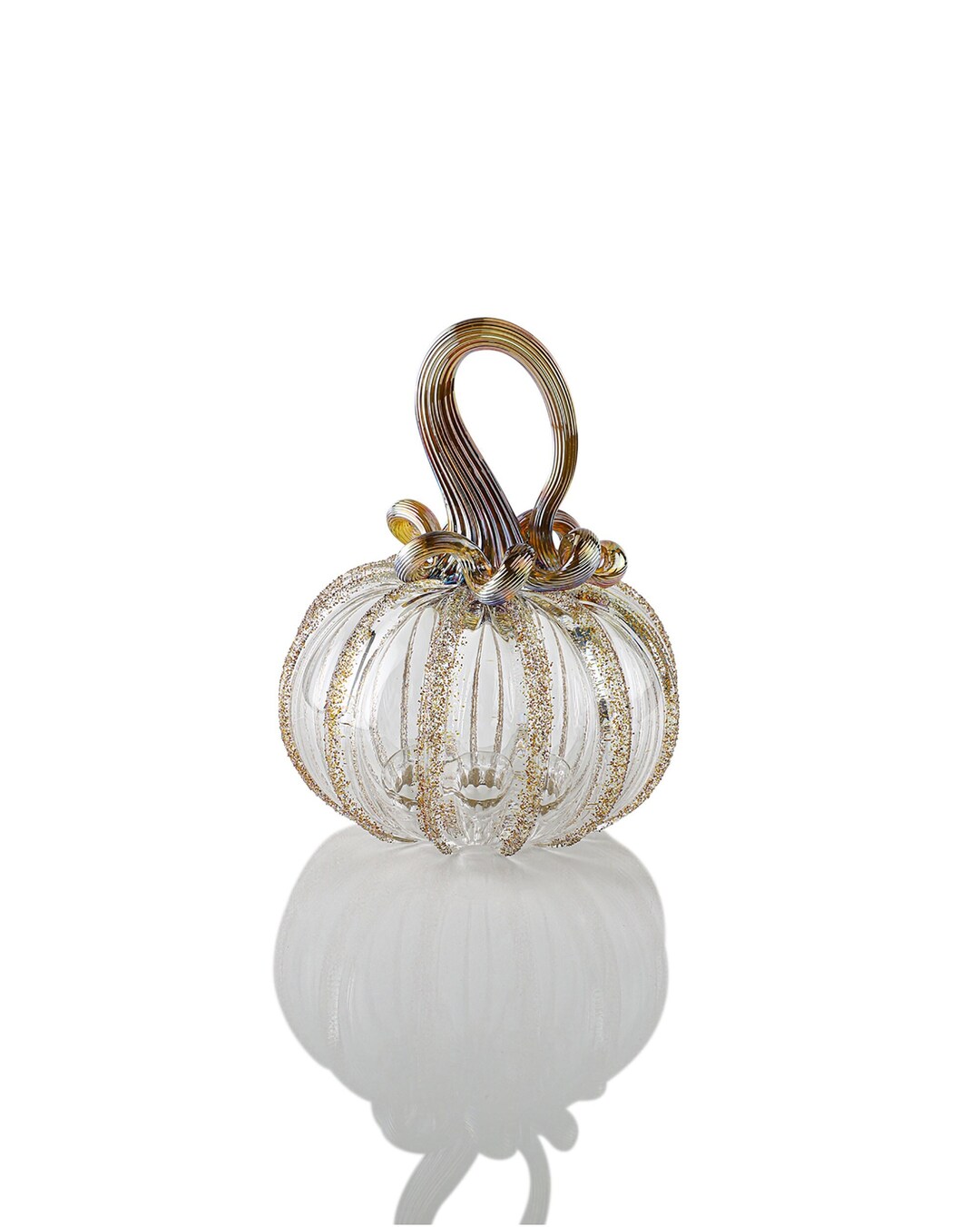 Golden Heroine MINI Light up Pumpkin Handblown Glass Pumpkin-night ...