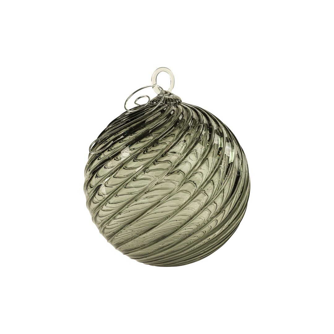 Smoke | Grey | Handblown Glass Ornament | Handmade in CA | Sun Catcher ...