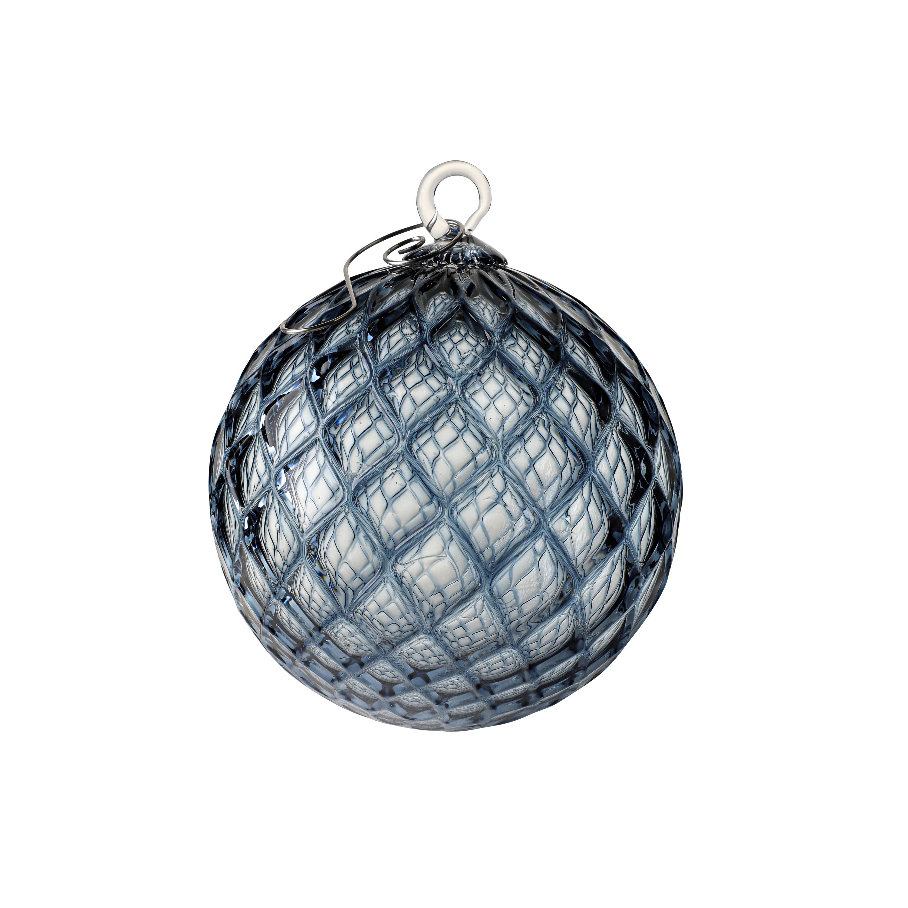 Slate Blue | Set of 6 | Handblown Glass Ornament | Handmade in CA | Sun ...