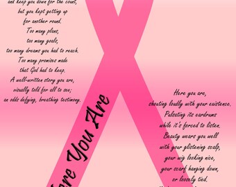 Breast Cancer Poem - Etsy