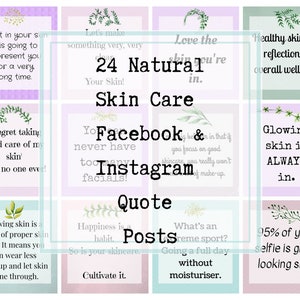 Social Media Images - Natural Skin Care - Facebook / Instagram Posts ...