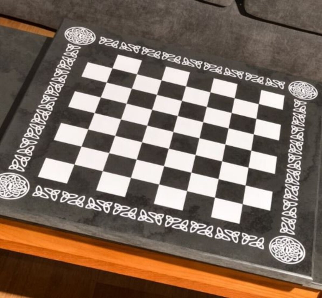 Stunning Premium Celtic Chess Board in Slate BB434JF - Etsy