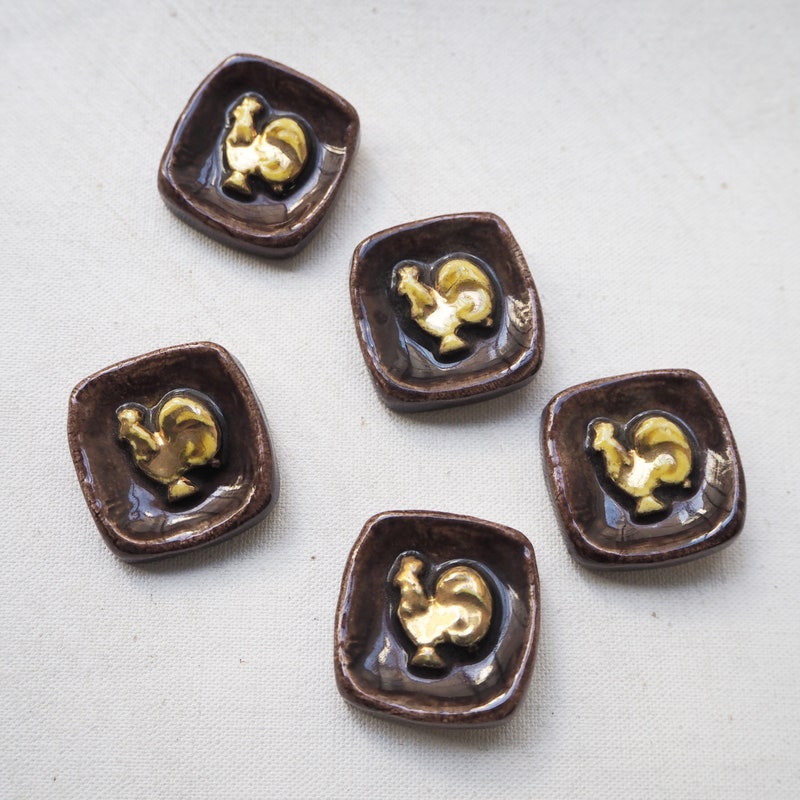 Square Buttons - Etsy