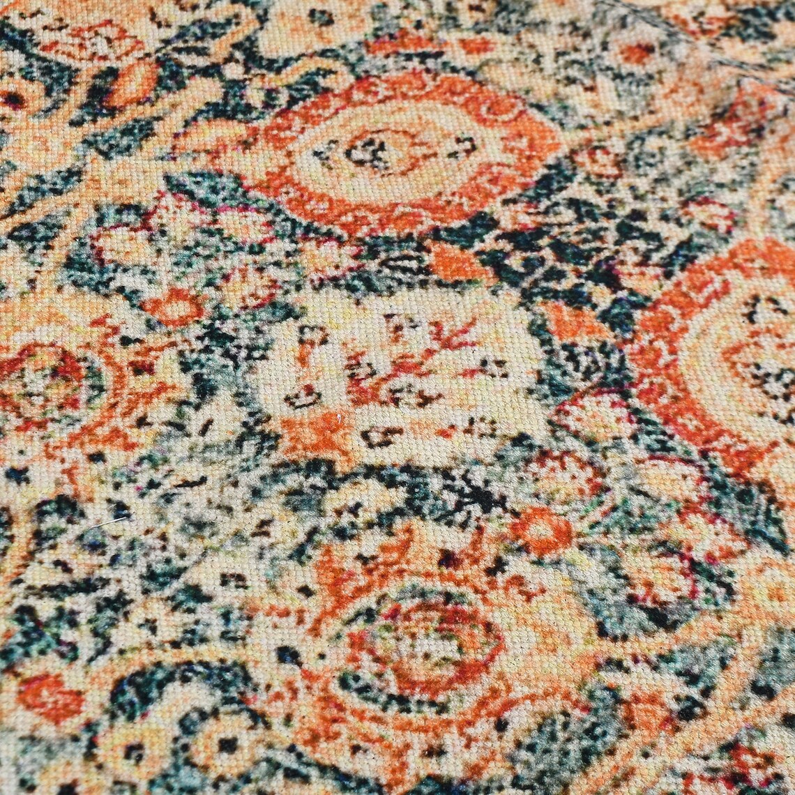 Vintage Style Rug Patterned Cotton Rug Living Room Rug - Etsy