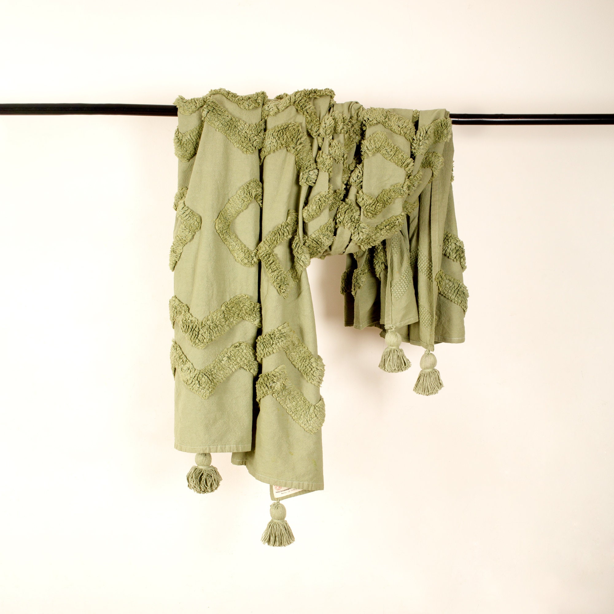 Mustard Tufted Throw/tufted Bed Throw/boho Blanket/bohemian - Etsy