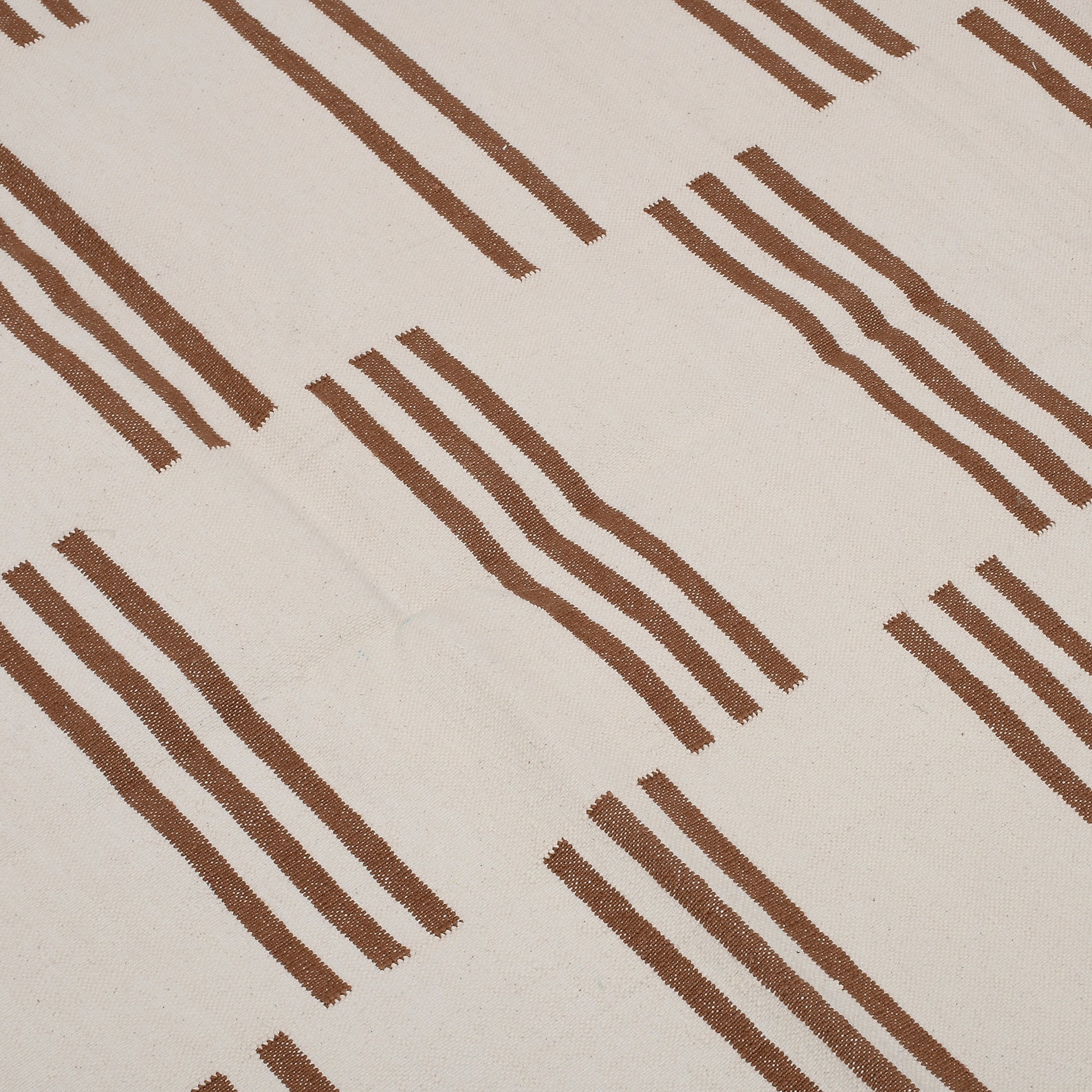Brown Stripes Scandinavian Rugbohemian 4x6 Area Rugcotton - Etsy