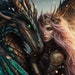 Pink Tornado | Dragon Love | AI Fantasy Art | Digital Download ...