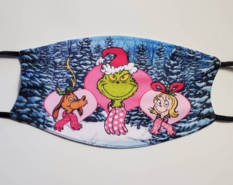 Grinch Whoville Face Mask - Etsy