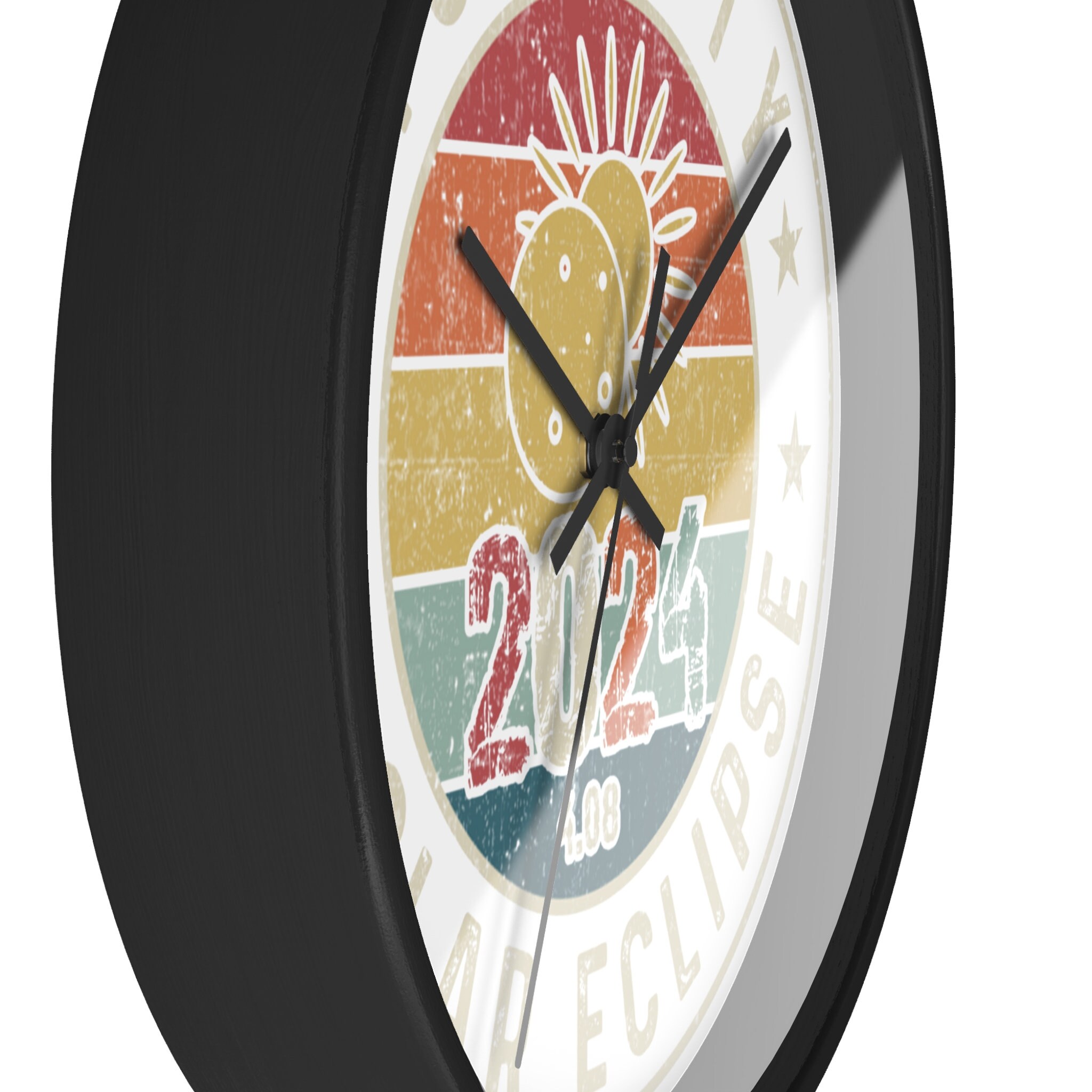 2024 Solar Eclipse Wall Clock - Etsy
