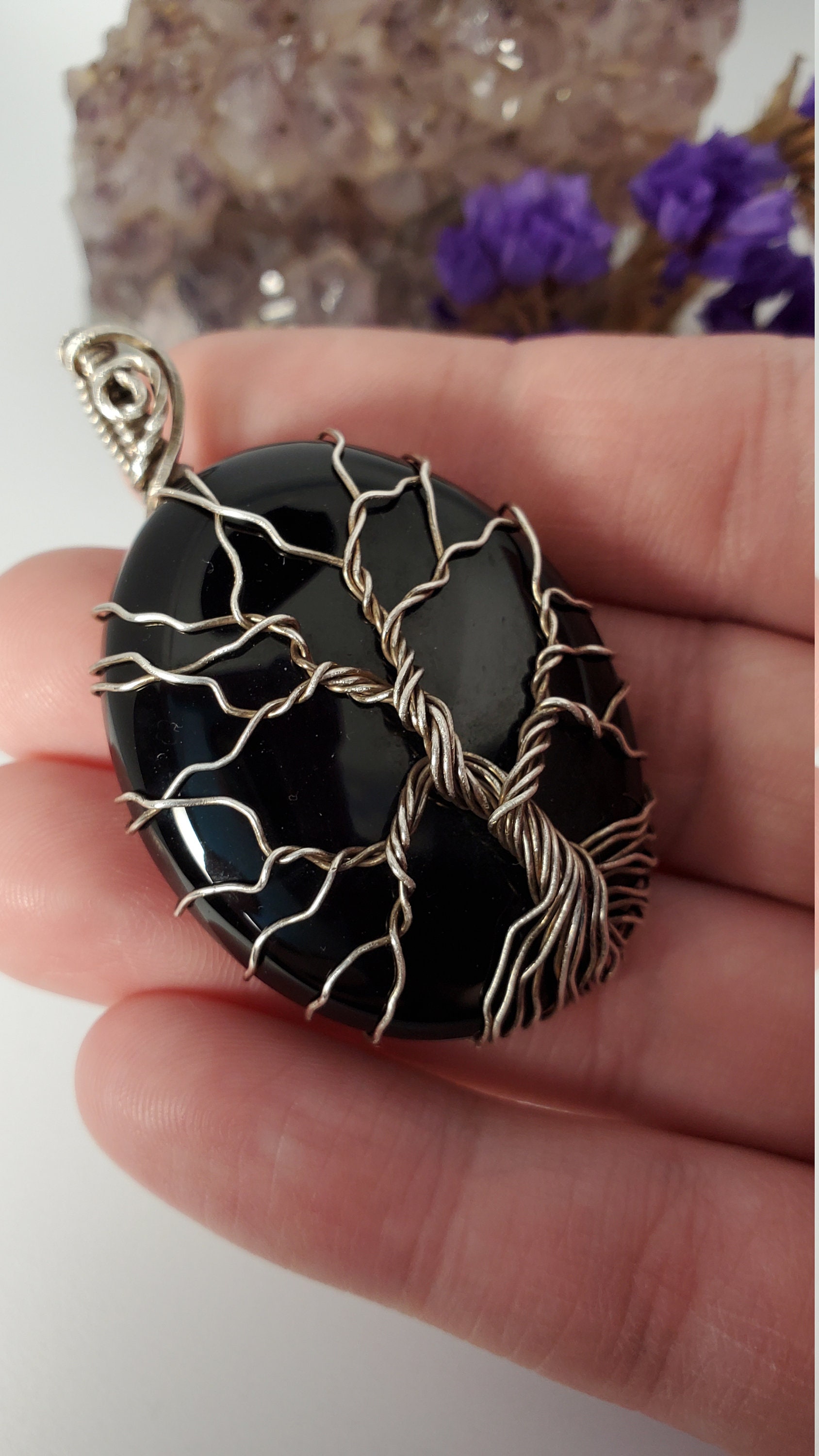 Black Onyx Tree of Life Tree of Life Jewelry Tree of Life - Etsy