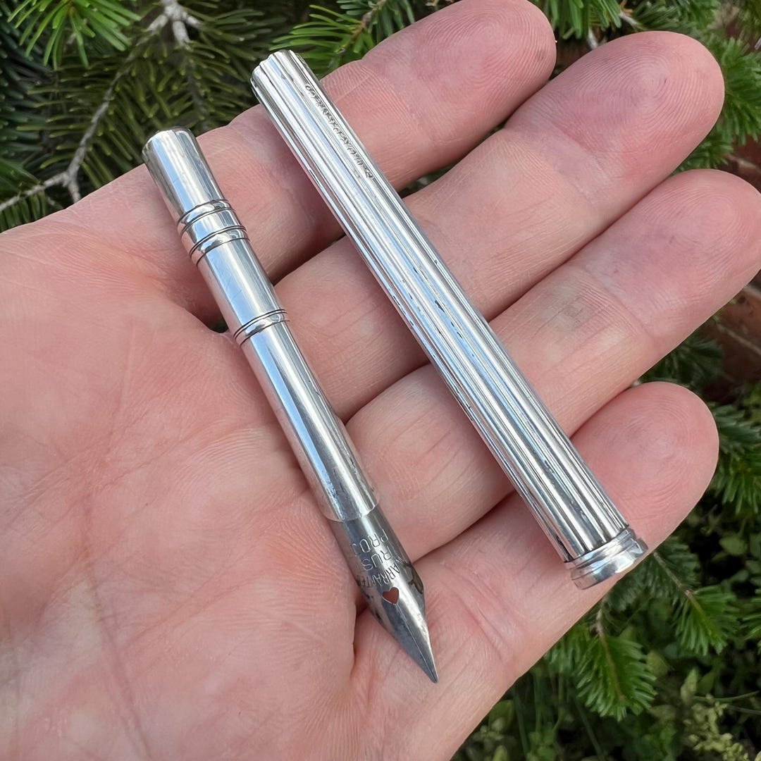 Antique Silver Dip Pen S Mordan & Co - Etsy