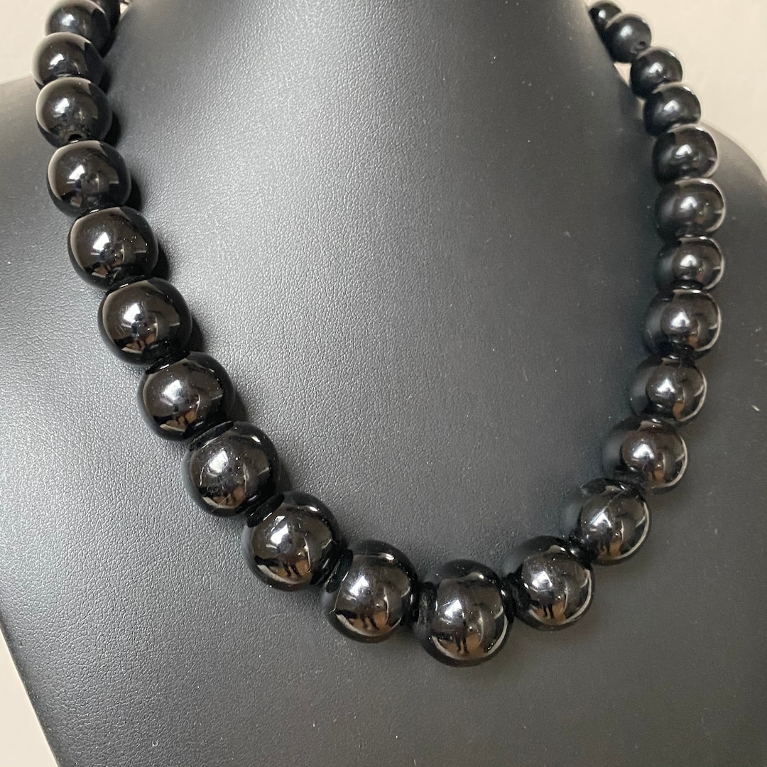 Antique Jet Beads Gothic - Etsy