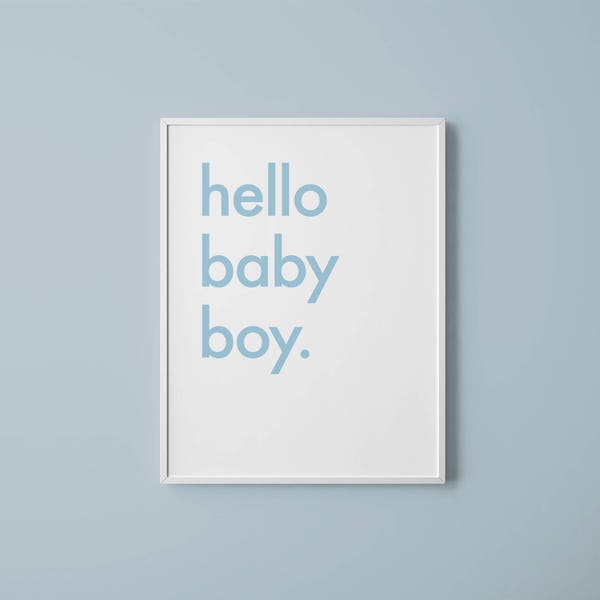 Baby Boy Print - Etsy