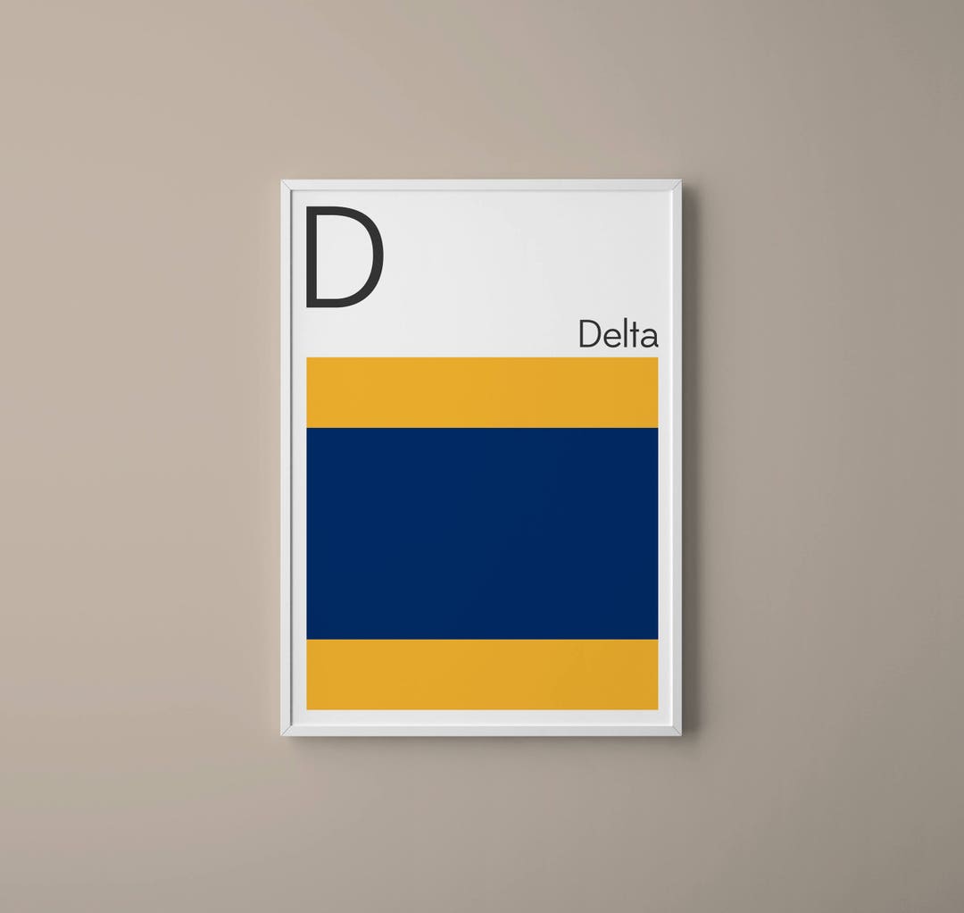 Letter D // International Maritime Signal Flags // Navy Flag Letter ...