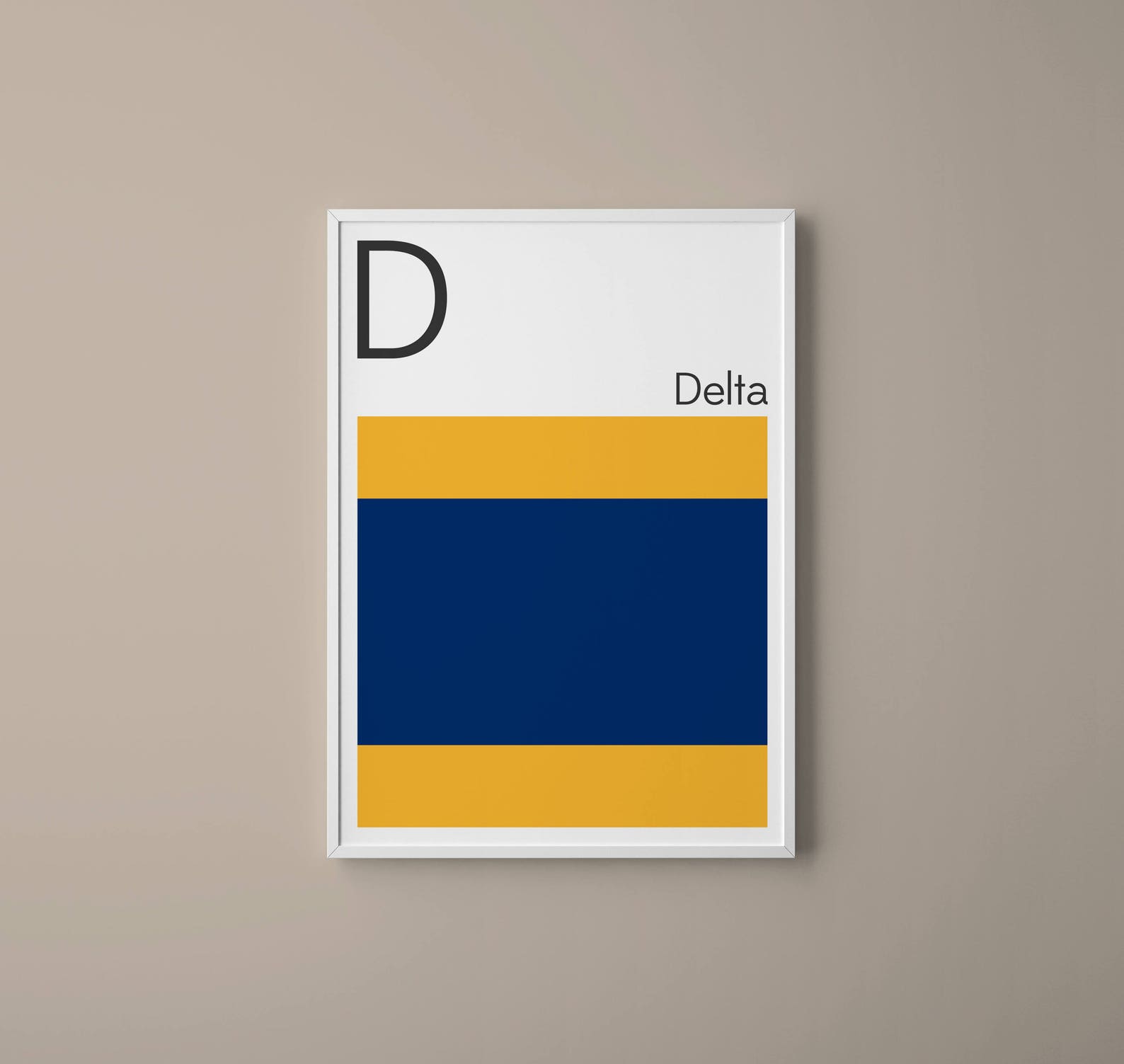 Letter D // International Maritime Signal Flags // Navy Flag - Etsy