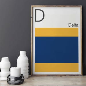 Letter D // International Maritime Signal Flags // Navy Flag Letter ...