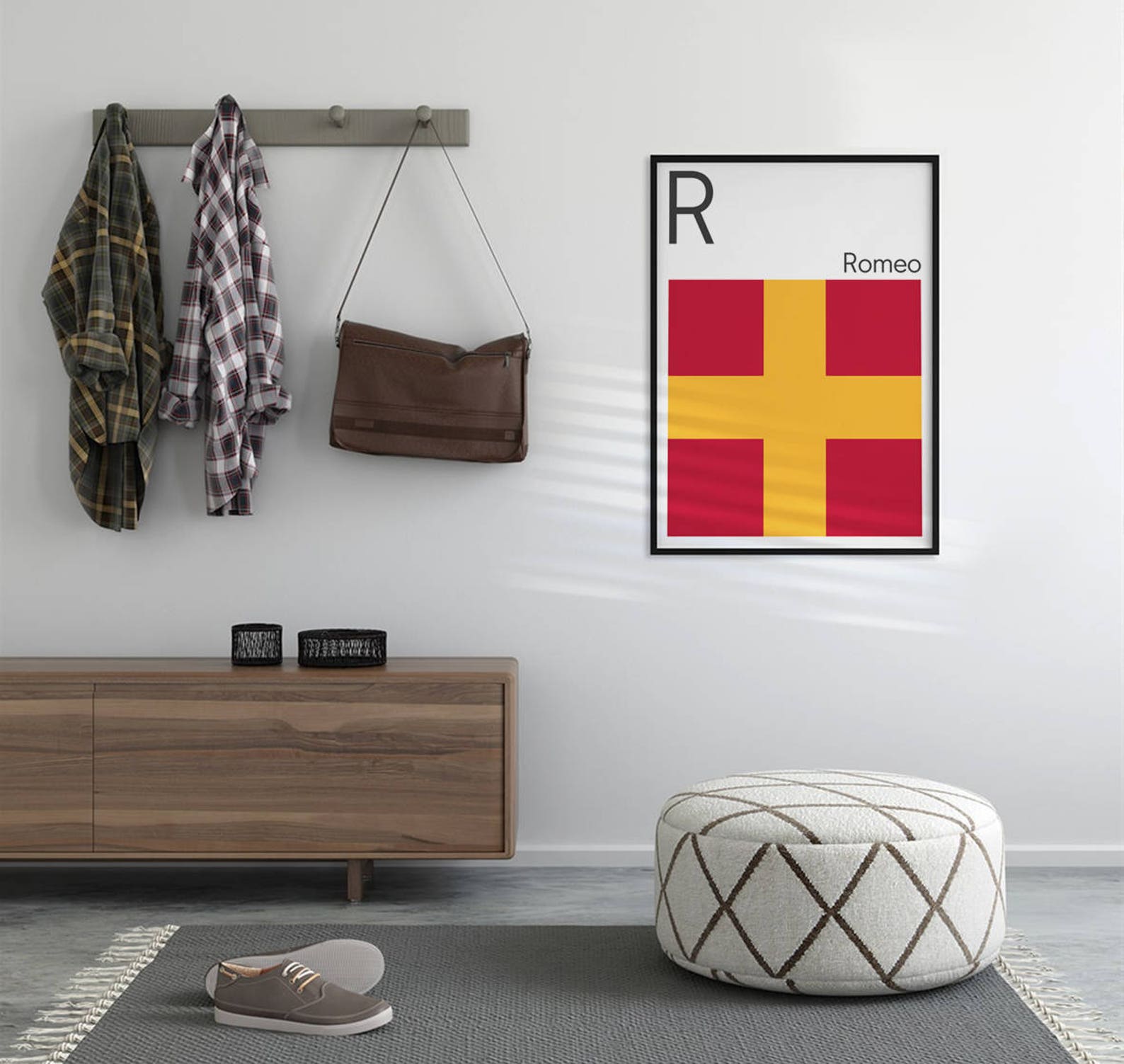 Letter R // International Maritime Signal Flags // Navy Flag | Etsy