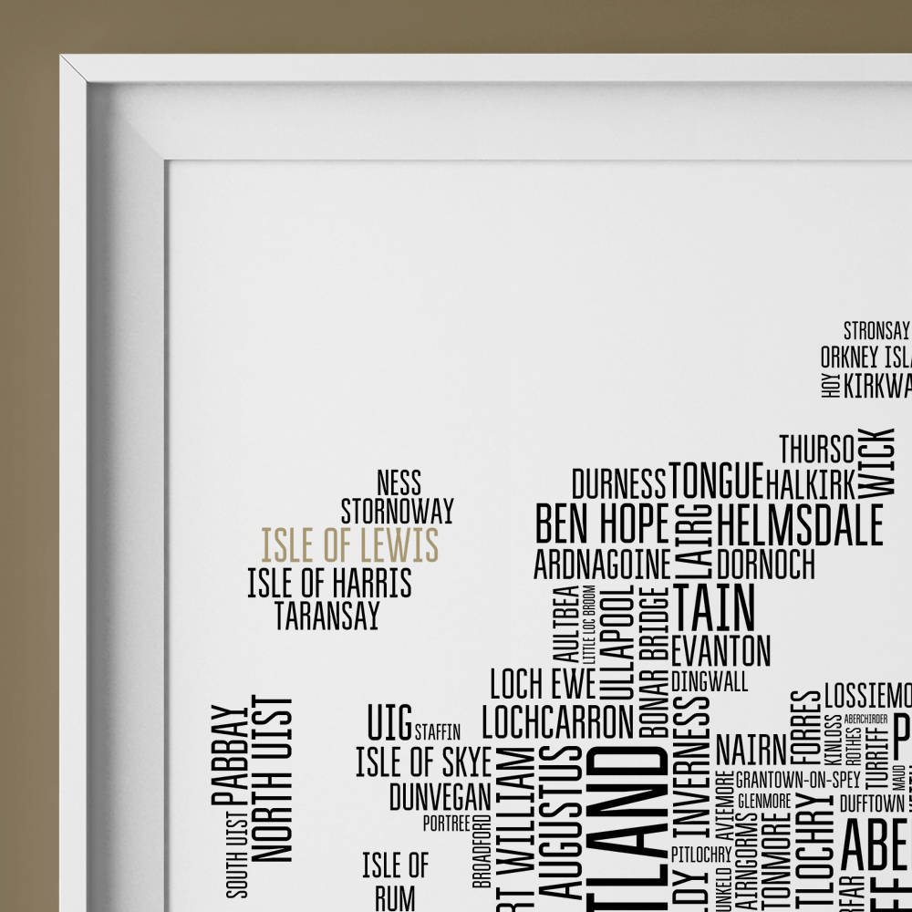 Personalised Scotland Map Print // Custom Colours // New House | Etsy UK