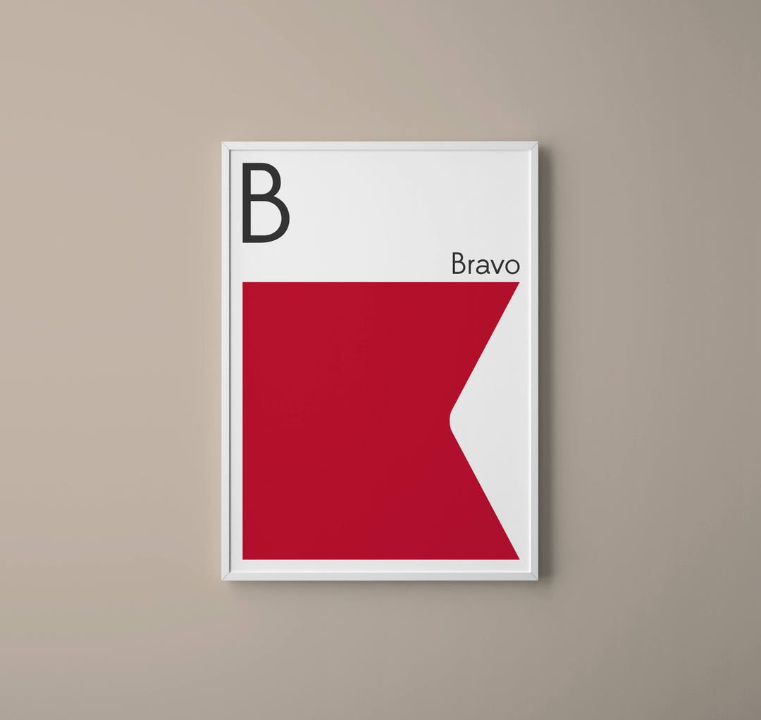 Letter B // International Maritime Signal Flags // Navy Flag Letter ...