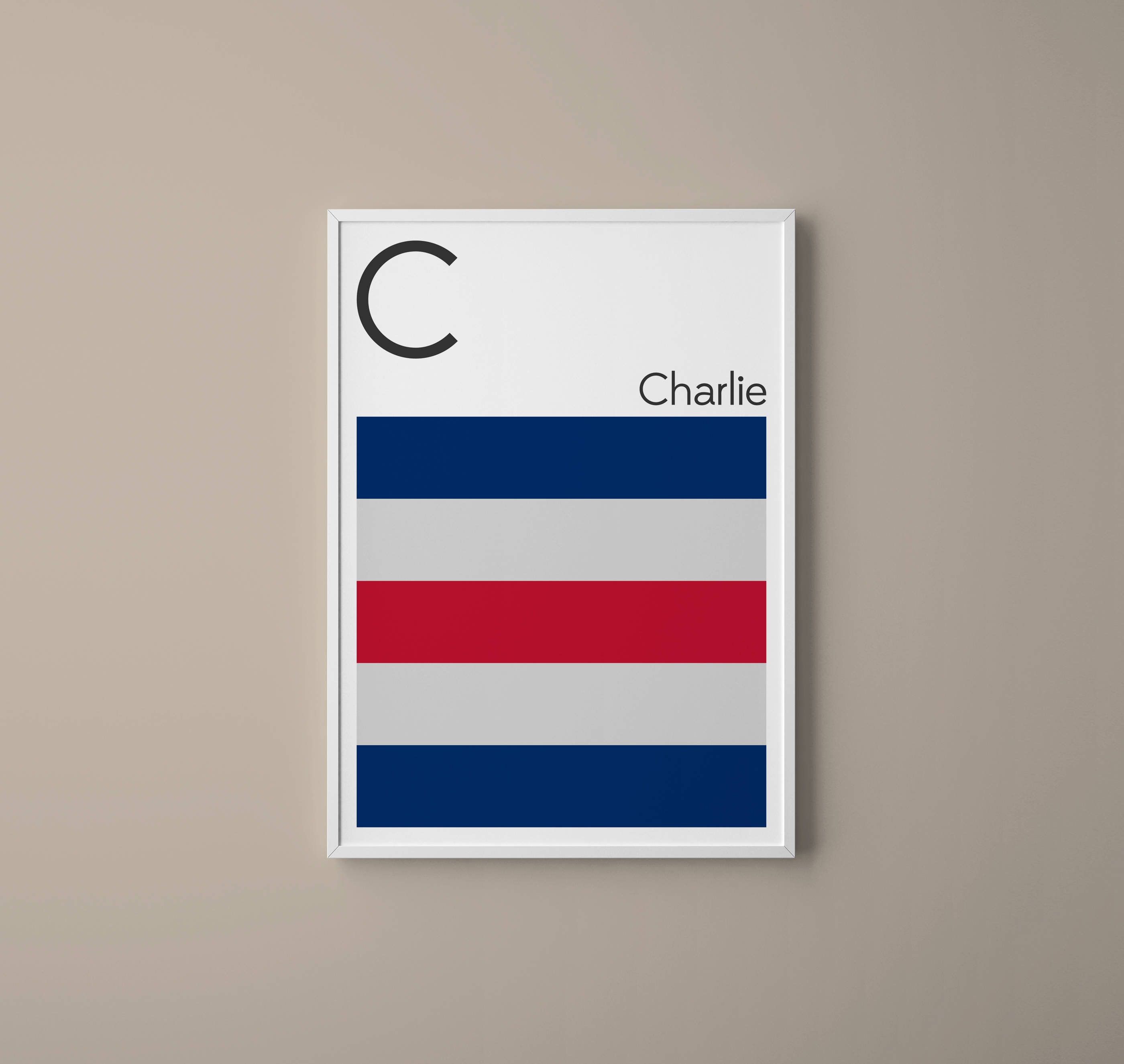 Letter C // International Maritime Signal Flags // Navy Flag - Etsy