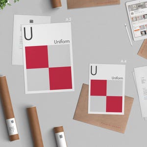 Letter U // International Maritime Signal Flags // Navy Flag Letter ...