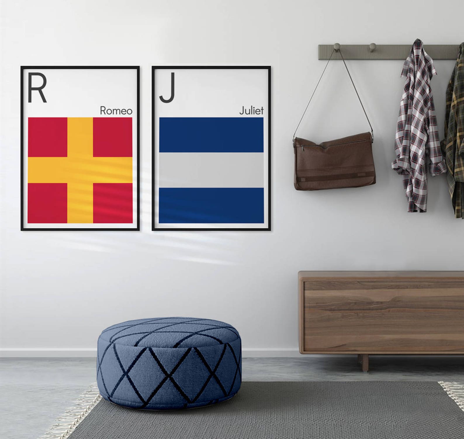 Letter R // International Maritime Signal Flags // Navy Flag | Etsy