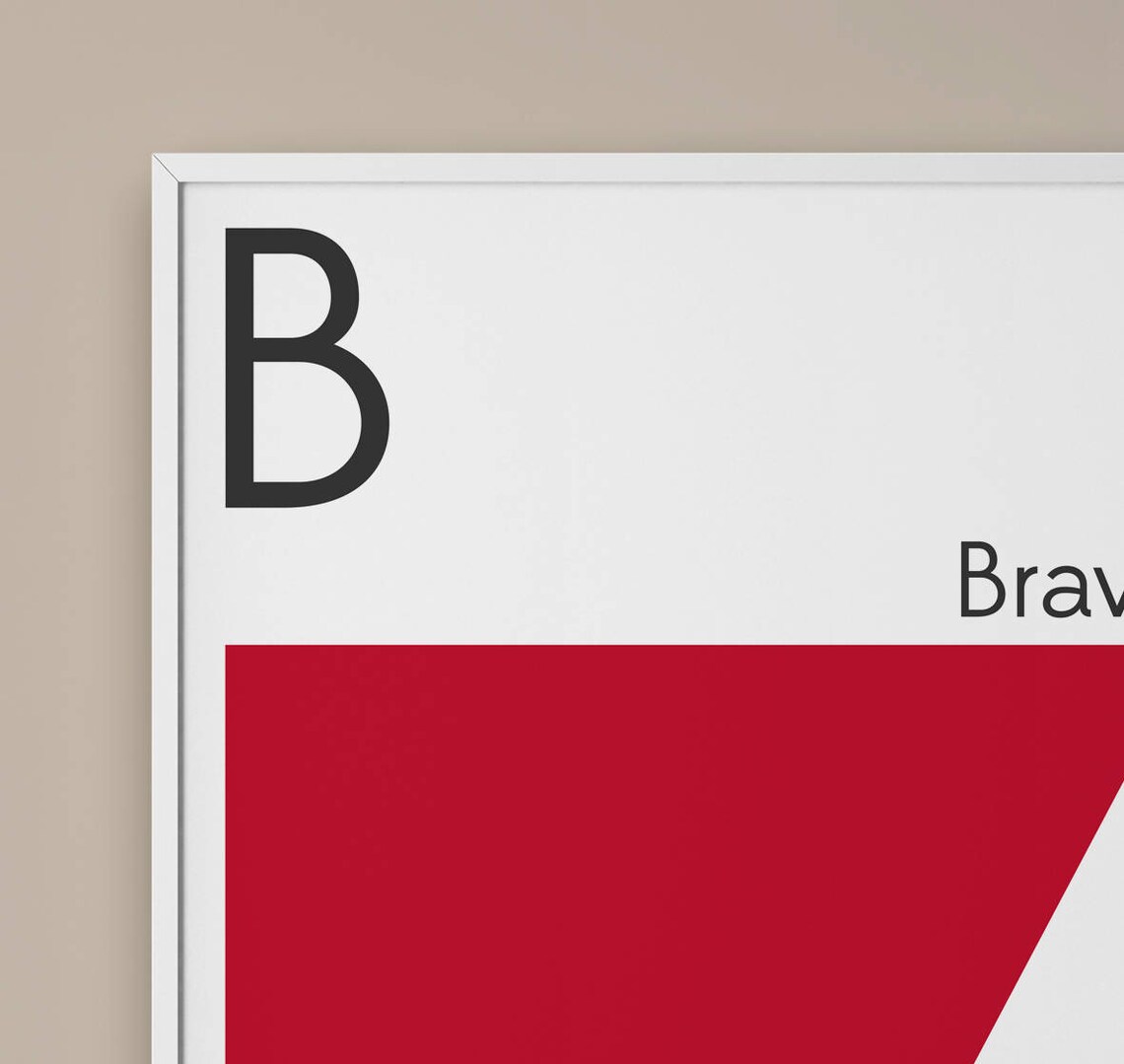 Letter B // International Maritime Signal Flags // Navy Flag - Etsy