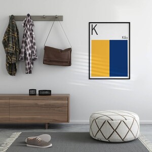 Letter K // International Maritime Signal Flags // Navy Flag Letter ...