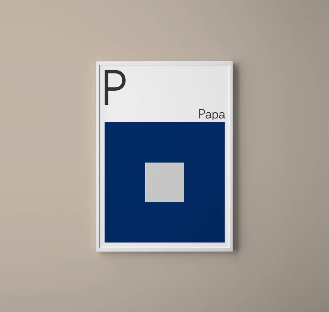 Letter P // International Maritime Signal Flags // Navy Flag Letter ...