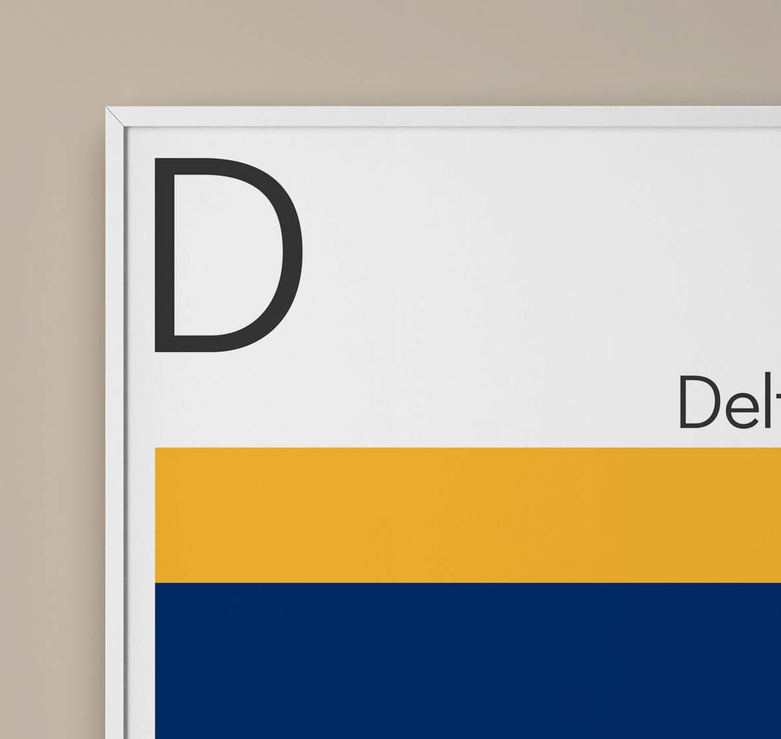 Letter D // International Maritime Signal Flags // Navy Flag | Etsy