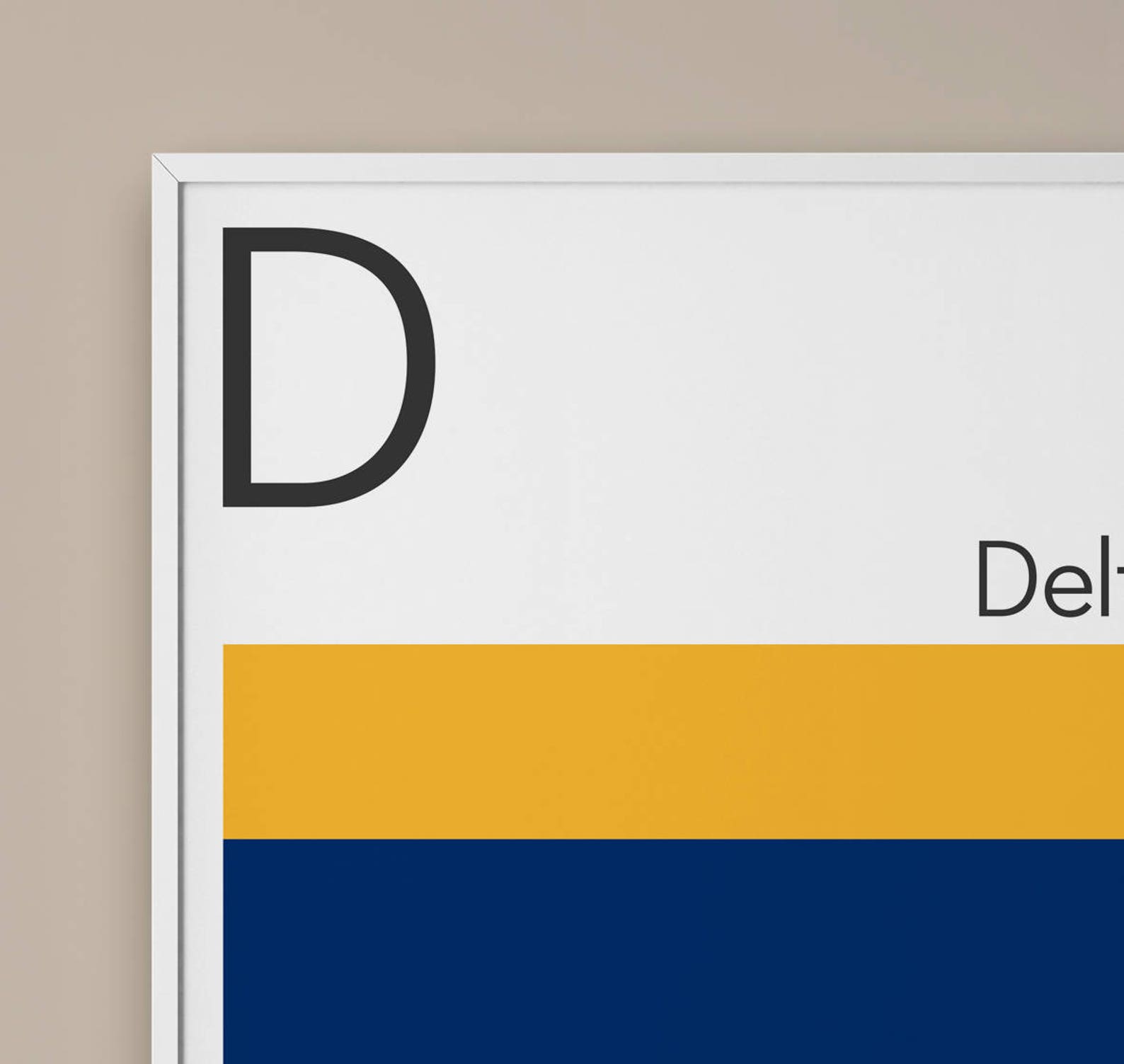 Letter D // International Maritime Signal Flags // Navy Flag | Etsy