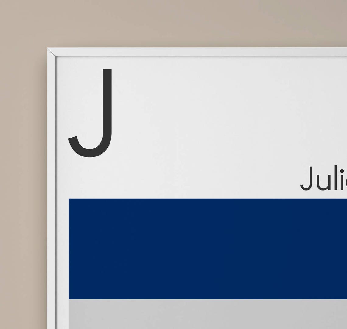 Letter J // International Maritime Signal Flags // Navy Flag | Etsy