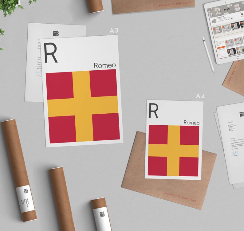 Letter R // International Maritime Signal Flags // Navy Flag - Etsy