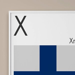 Letter X // International Maritime Signal Flags // Navy Flag Letter ...