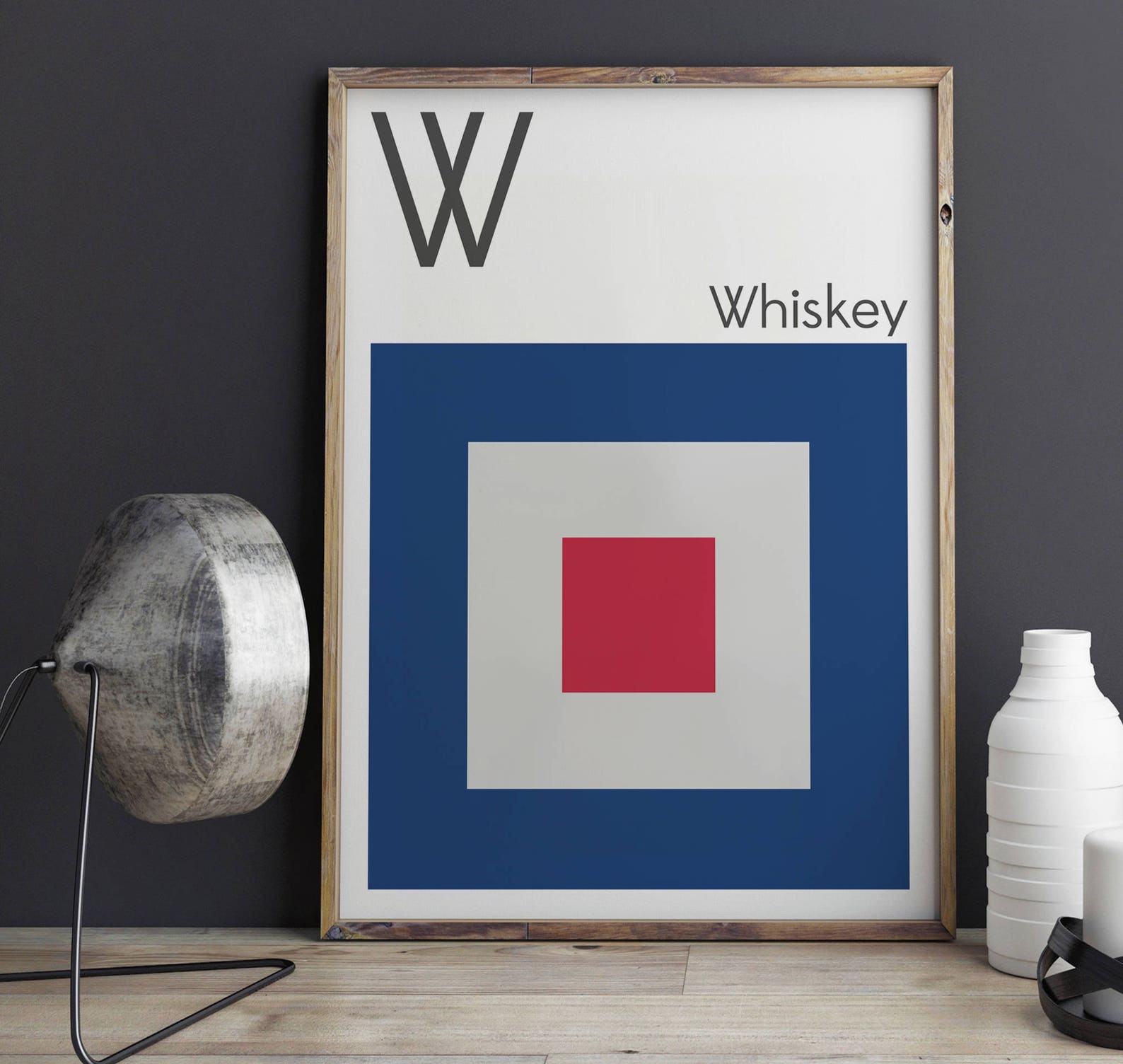 Letter W // International Maritime Signal Flags // Navy Flag | Etsy