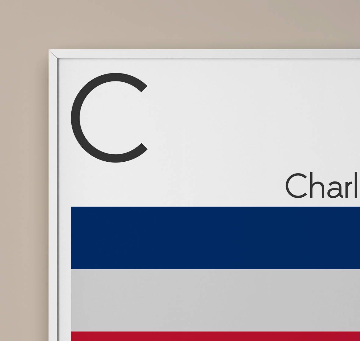 Letter C // International Maritime Signal Flags // Navy Flag - Etsy